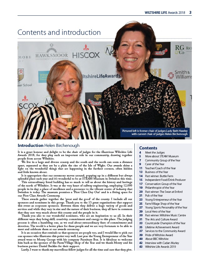 Wiltshire Life Awards 2018 - Page 3